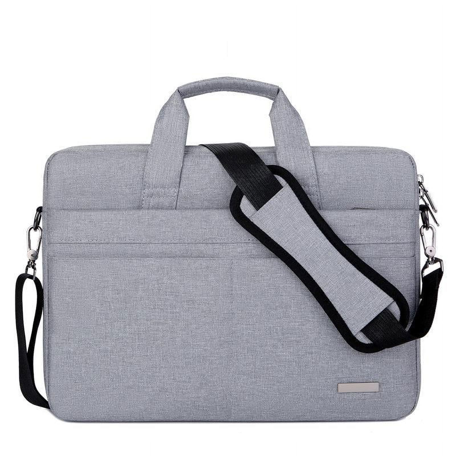 Maletín gris para computadora portátil de 15,6 pulgadas, impermeable ...