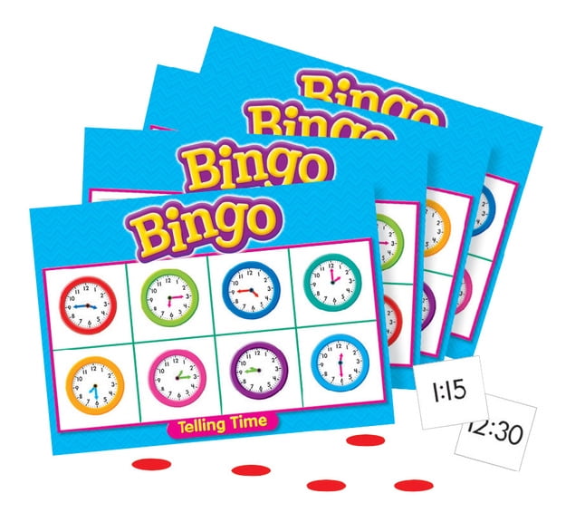 Trend Enterprises Telling Time Bingo Game - Walmart.com