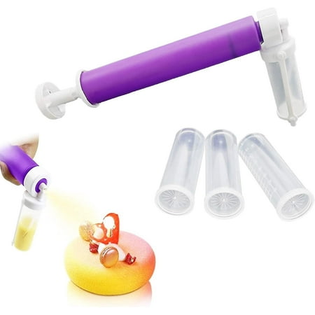 Manual Cake Airbrush, Diy Baking Kit With 4 Piece Glitter Cake Spray ...