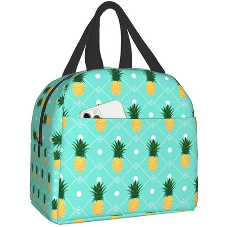 Blue Pineapple Lunch Box Insulated Lunch Boxes Waterproof Lunch Bag ...