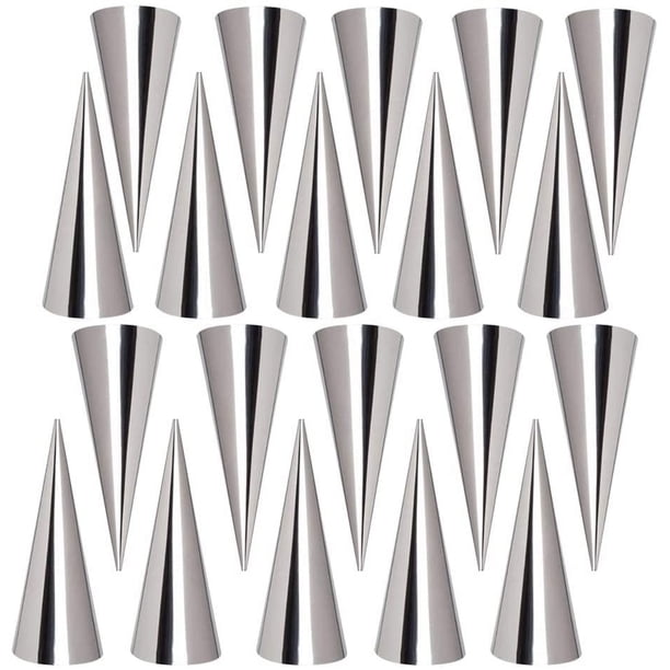 20 moldes con forma de cuerno de flor de rosa, moldeadores de cuerno de ...