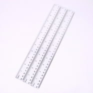 Bazic Transparent Jeweltones Color Ruler 12" , Measure inch/cm(2 Packs ...
