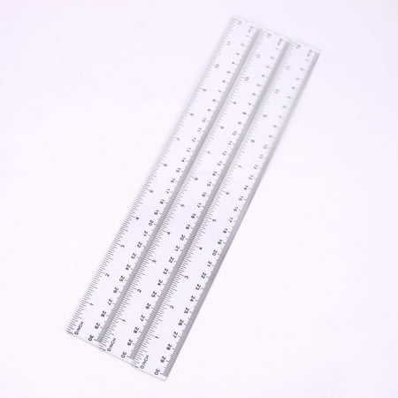 Rulers 12 Inch, Pack of 3, Clear Ruler, Plastic Ruler, Drafting Tools ...