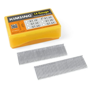 Air Locker CN25AL 2-1/2 Inch Smooth Shank 14 Gauge Concrete T-Nails ...