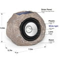 Solar Powered Outdoor Lights(2pcs), Solar Rock Lights Super Bright ...