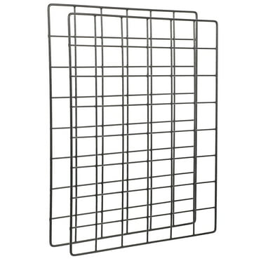 SSWBasics 14 x 14 Inch Mini White Wire Grid Panel - Metal Grid Wall ...