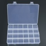 Yesbay 24 Compartments Plastic Box Case Jewelry Bead Storage Container ...