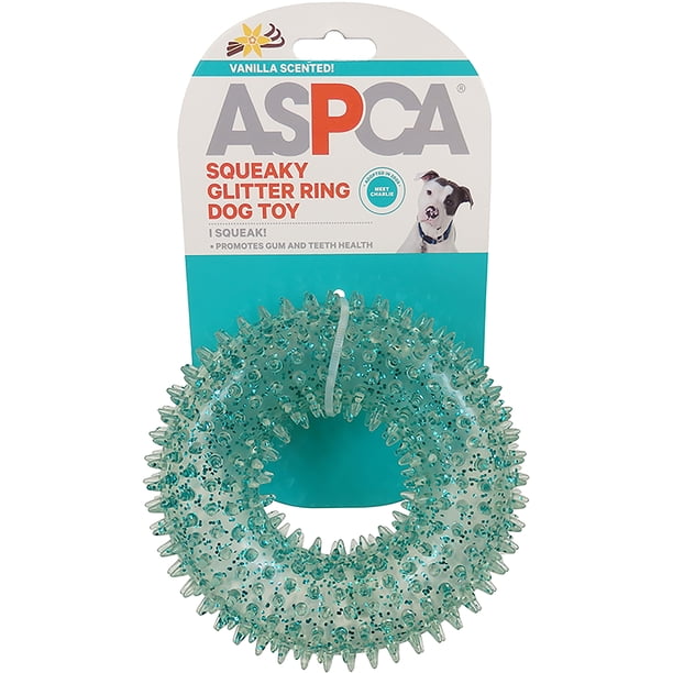 Aspca Squeaky Glitter Ring Dog Toy-Blue - Walmart.ca