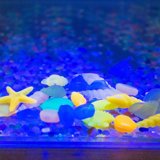 Colorful Glow in the Dark Pebbles Aquarium Decorative Rocks Luminous ...