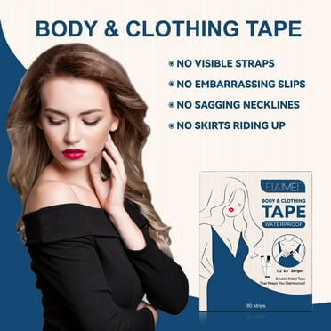 Fullness Double Sided Skin Adhesive Tape for Clothing and Body, Clear ...
