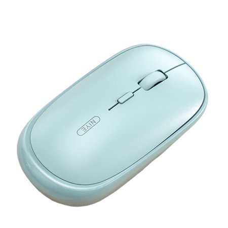 Wireless Mouse 3 Buttons Optical Adjustable DPI Rechargeable blue ...