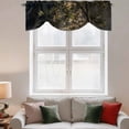 Arched Stone Doorway Tie Up Valances Curtain, Rustic Architectural Gold ...