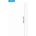 Luggage Tag Loops - 100 Pcs PVC Straps, Holders for ID Card, Bags ...