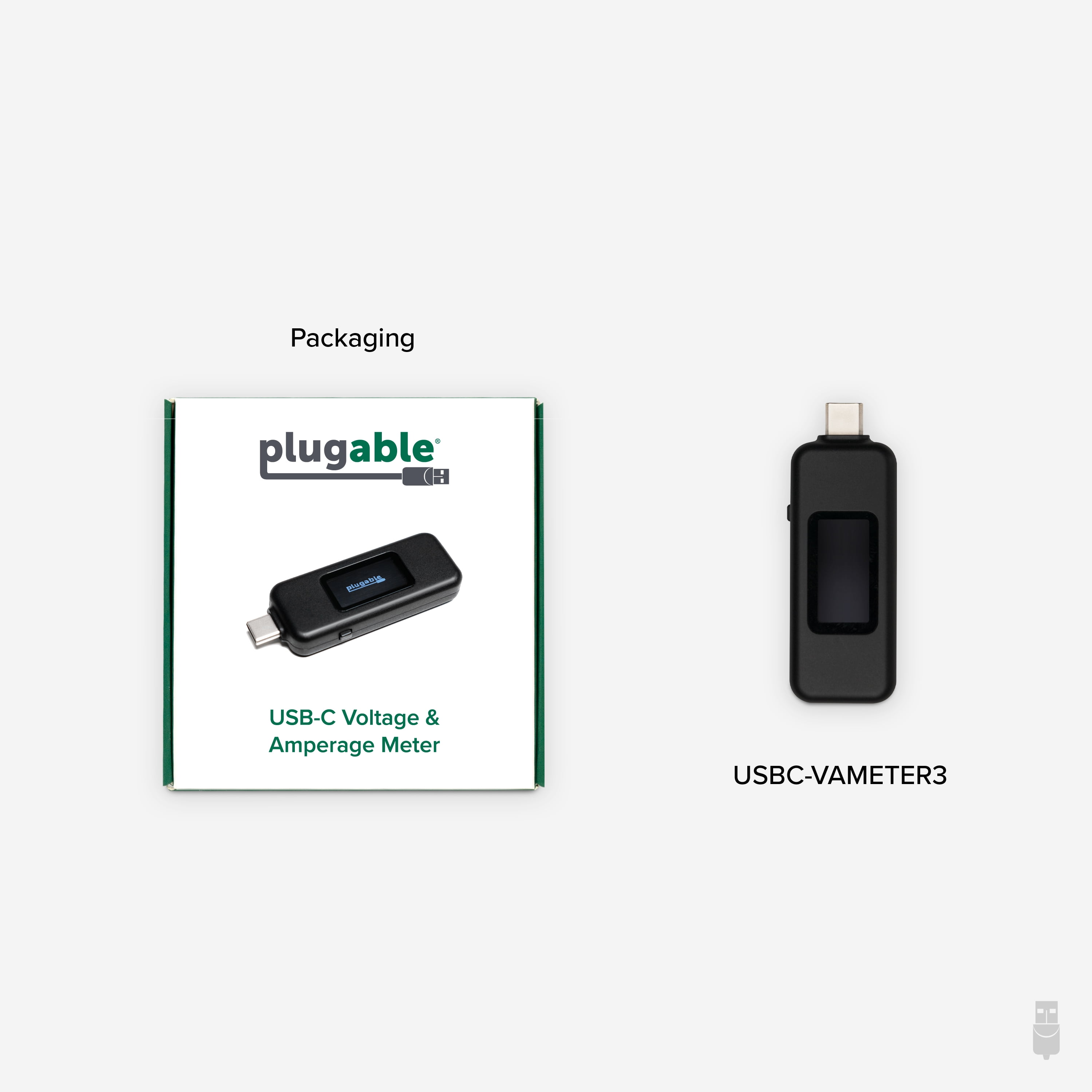 Plugable USB C Power Meter Tester for Monitoring USB-C Connections up ...
