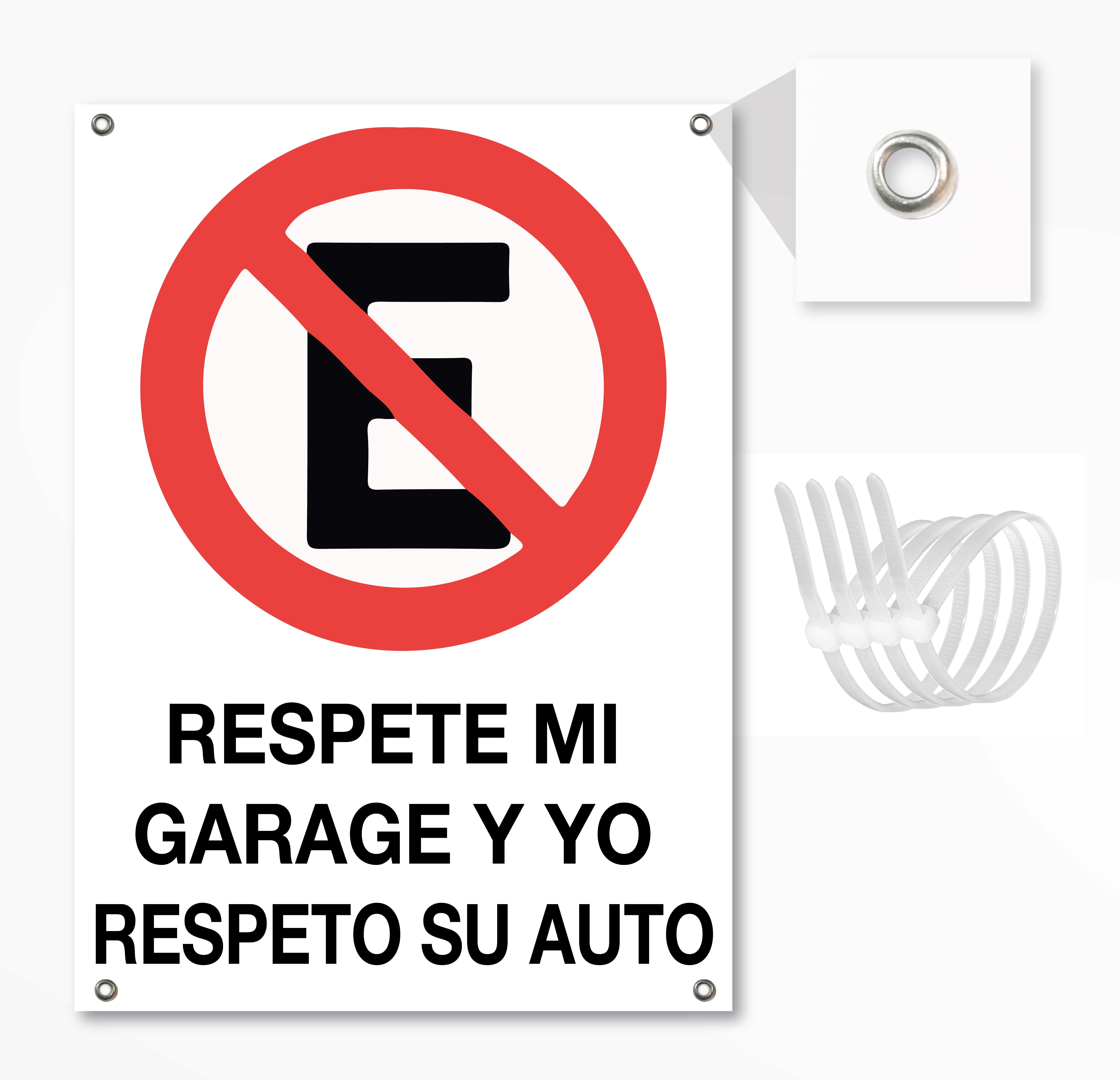 Señalamiento Señaletica Letrero No Estacionarse Respete Mi Garage ...