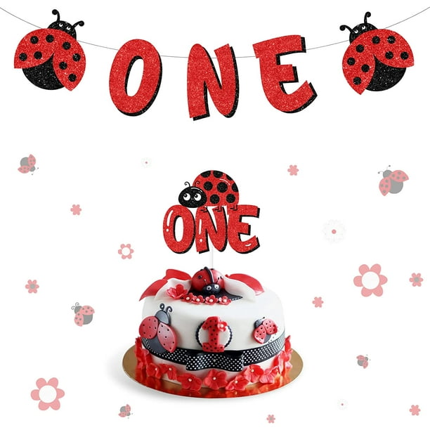Ladybug 1st Birthday Decorations, Ladybug Birthday Party Decor, One ...