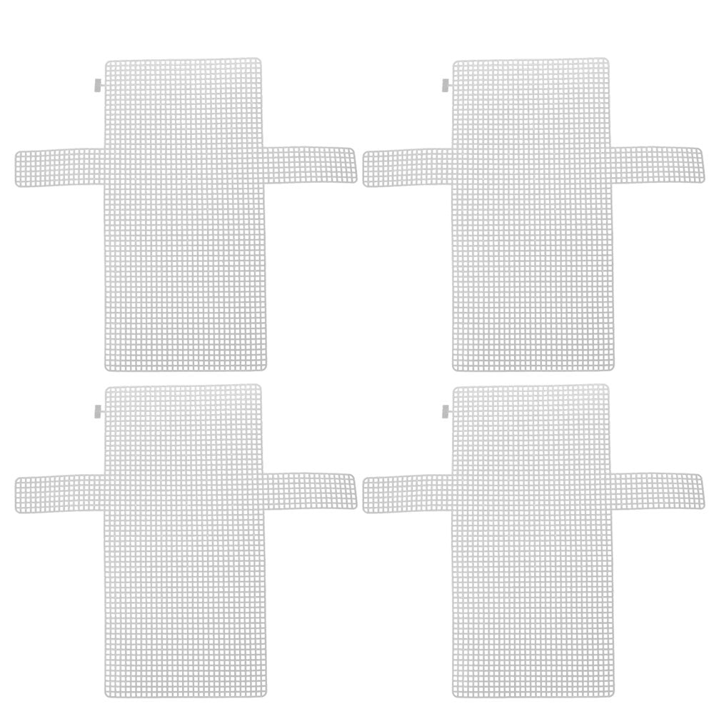 CUITING Clear Plastic Mesh Canvas Sheets - 4pcs 40x36.5cm for DIY ...