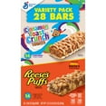 Reese's Puffs Cinnamon Toast Crunch Cereal Treat Bars Variety Pack, 28 ...