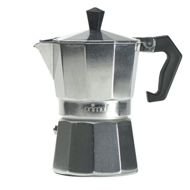 Primula 6 Cup Aluminum Stovetop Espresso Coffee Moka Pot, Compact ...