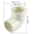 PVC Pipe Fitting 25mm Slip Socket 90 Degree Elbow Coupling Connector ...