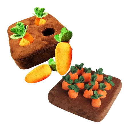 Garden Carrot Plush Toy Vegetable Fruit Pull The Carrot Stuffed IQ Toy ...