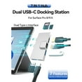 USB-C Docking Station for Surface Pro 8/9/X - 7-in-1 Hub with RJ45, PD ...