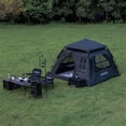 BLACKDOG, Family Camping Tent, Automatic Quick-opening Black Vinyl ...