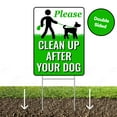 "Signs Authority Clean Up After Dog Signs, 12""x9"", Pack of 2, Lawn ...