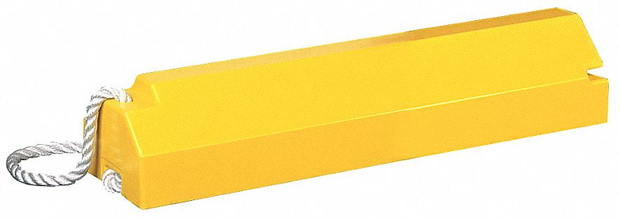 Checkers Airplane Chock,4 In H,Urethane,Yellow AC4614-LR - Walmart.com