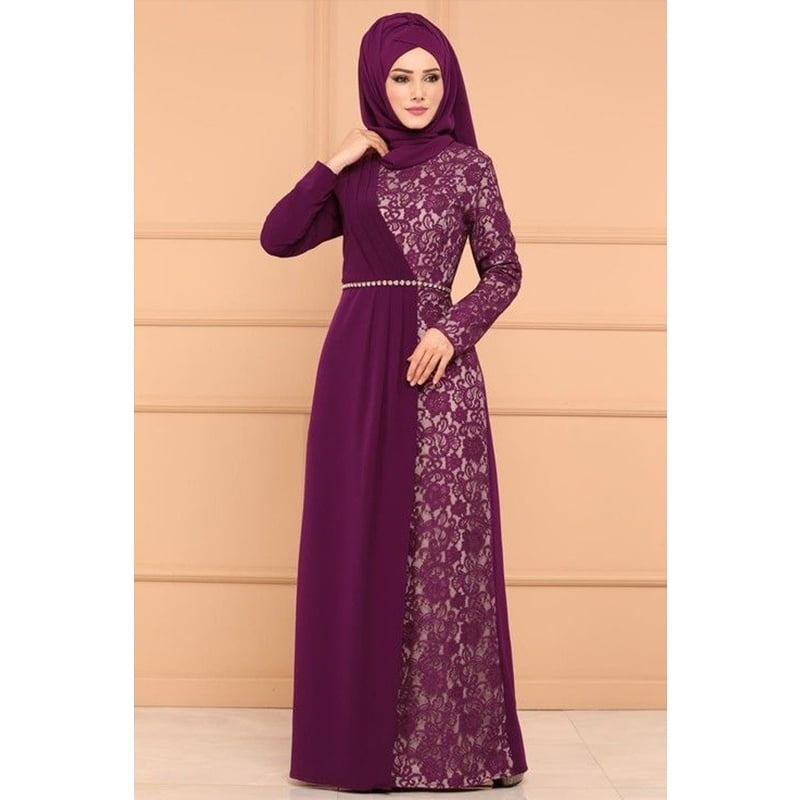 Muslim Lace Elegant Kaftan Abaya Maxi Dress Without Hijab | Walmart Canada