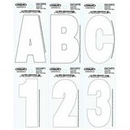 Shoreline marine block 3" sl52129 letter kit black - Walmart.com