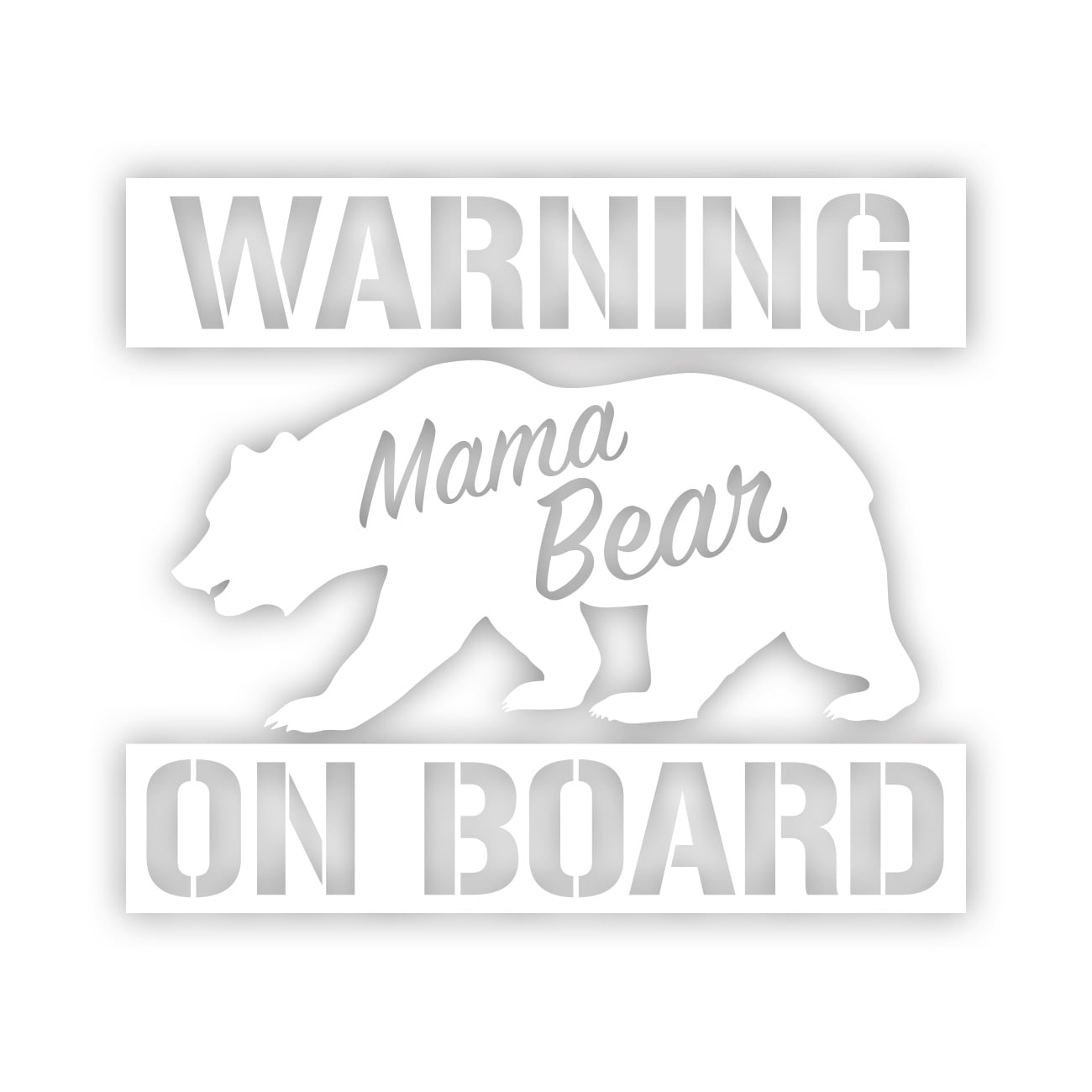 Mama Bear On Board Sticker Decal Die Cut - Self Adhesive Vinyl ...