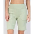 "4 Pack: Women's 7"" Bermuda High Waisted Yoga Shorts with Pockets ...