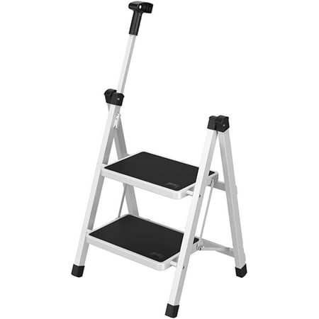 Step ladders Foldable 2 Step Folding Ladder with Single Side Telescopic ...