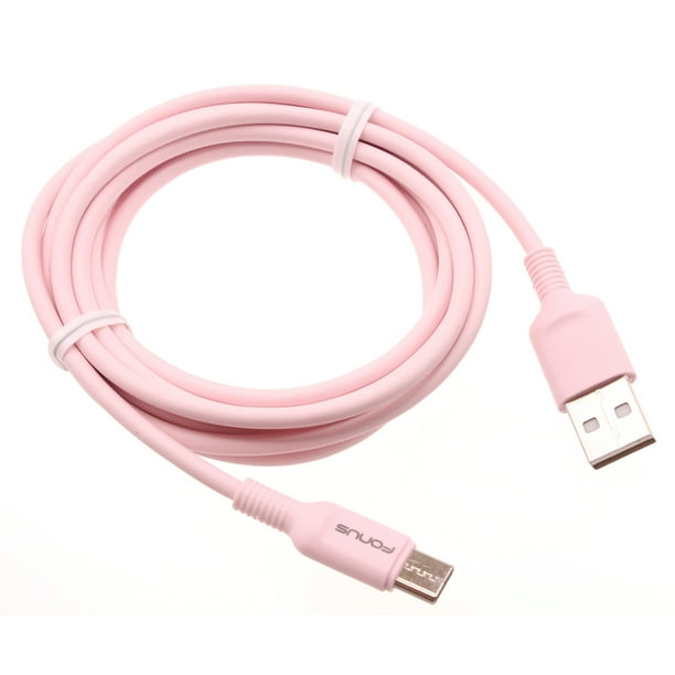 Pink 6ft USB-C Cable for T-Mobile REVVL 5G/4/Plus Phones - Charger Cord ...