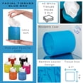 Renova Facial Tissue Round Blue Box, 40 Tissues Per Box - Walmart.com