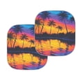 XYZCANDO Sun Visor with Tropical Sunset Pattern, Automotive Accessory ...