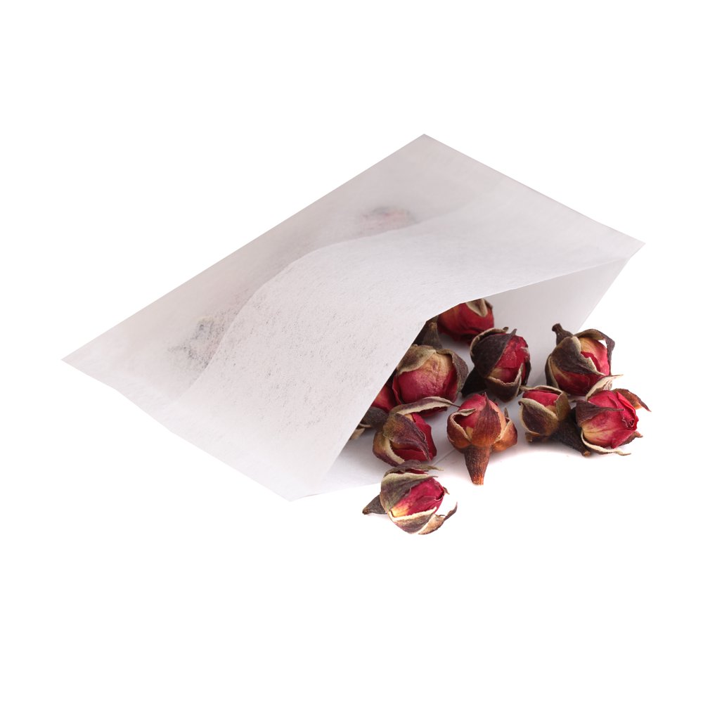 50pcs Disposable String Empty Teabags Heat Seal Filter Paper Herb Loose ...