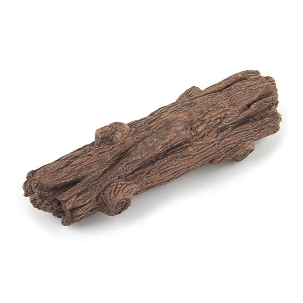 Log Tree Trunk Ornament Fish Tank Decoration Stump Aquarium Hideout ...