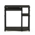 Furinno Abbott Computer Desk with Bookshelf, Espresso/Black - Walmart.com