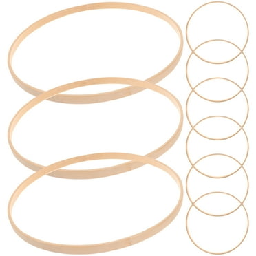 Embroidery Hoops, Bamboo Hoops with Adjustable Screw for Home Ornaments ...