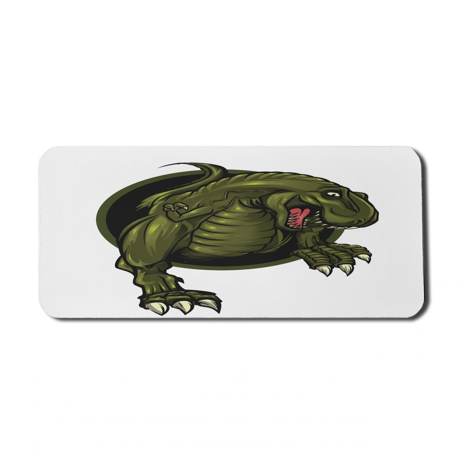 Jurassic Computer Mouse Pad, Roaring T-rex Mascot Animal Horror ...