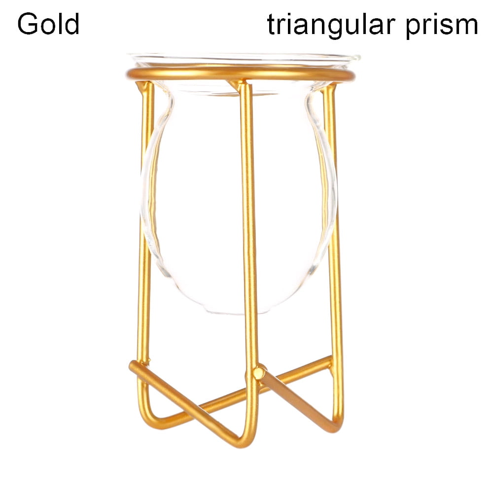 Gift Nordic Styles Plants Frame Desktop Ornament Iron Geometric Pattern ...