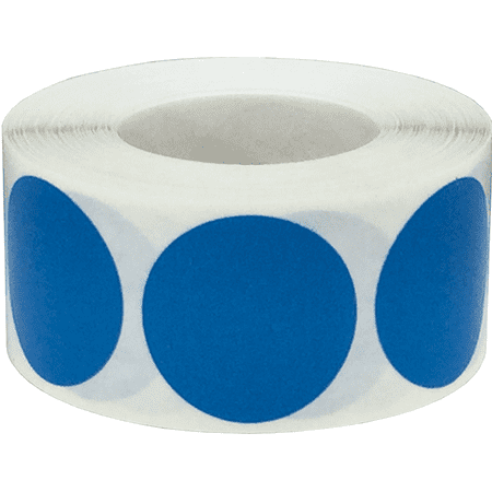 Fluorescent Blue Color Coding Labels for Organizing Inventory 1 Inch ...