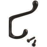 Mainstays Coat Hook With Mounting Hardware, Oil-Rubbed Bronze - Walmart.com