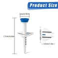 4Pcs Adjustable Plastic Golf Tees, 3.03 Inch Unbreakable Step Tees with ...