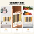 6 Grid Dry Food Dispenser, 22lb Capacity Grain Storage Dispenser w ...