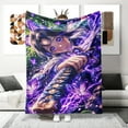 Demon Slayer Shinobu Kocho Throw Blanket Super Soft Anime Butterfly ...