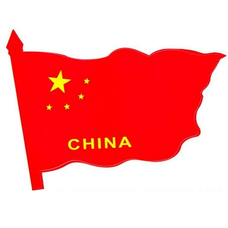 10 PACKS Red Flag Car Stickers Small Flagpole Red Flag Stickers Car ...