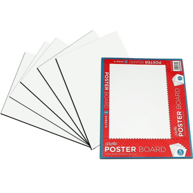 Ucreate Glossy White Poster Board for Printing & Crafts, 11‚Äùx14‚Äù ...